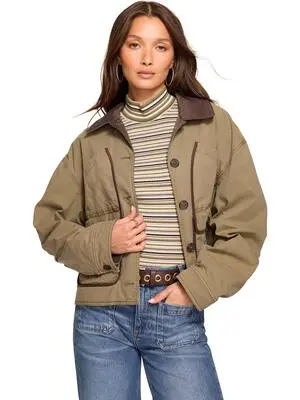 Ramy Brook Izzy Canvas Jacket - Safari