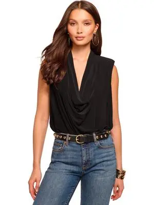 Ramy Brook Sleeveless Eden Bodysuit - Black
