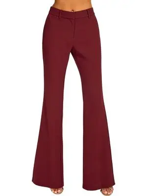 Ramy Brook Orian Tailored Flare Pant - Cranberry