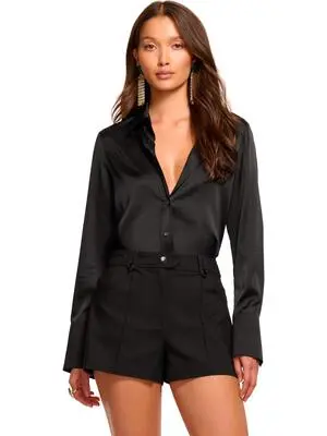 Ramy Brook Ramy Brook Marco Stretch Cotton Mini Short Black