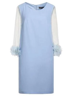 CAMILLA MILANO Mini Dress With Floral Appliqués - Blue