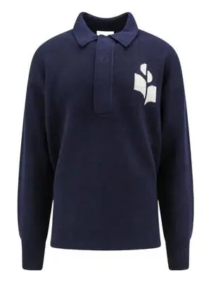 Isabel Marant Étoile William Logo Jacquard Sweater - Black