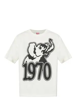 Kenzo Graphic Printed Boxy T-shirt - White