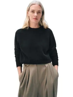 WHITE & WARREN White & Warren Cashmere Crewneck Top