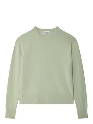 WHITE & WARREN WHITE & WARREN Cashmere Crewneck Top Mint Green