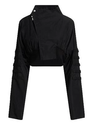 Rick Owens Cropped Virgin Wool Jacket - Black