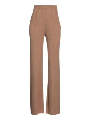 Chloé Ribbed Knit Pants - Brown