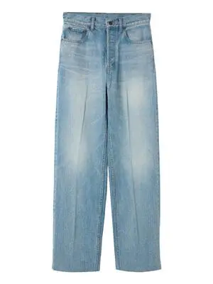 Celine Boyfriend Jeans 002 In Cotton Denim - Glacier Blue
