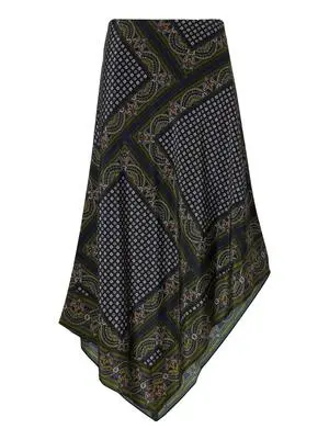 VERONICA BEARD VERONICA BEARD Hartley Paisley-Print Silk-Blend Maxi Skirt