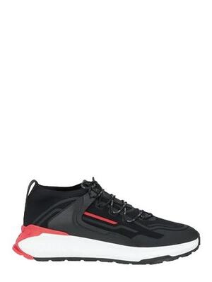 TOD'S NO CODE Leather And Textile Fiber Sneakers - Black