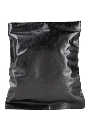Balenciaga Leather Clutch - Black