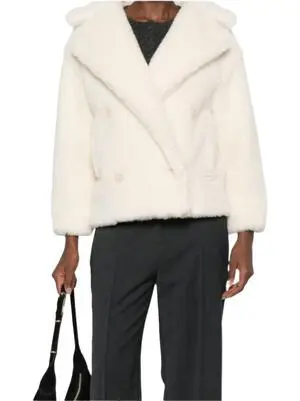 Max Mara Max Mara Aluno Double-Breasted Coat White