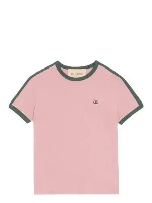 Valentino Garavani Contrast Trim Logo T-shirt - No