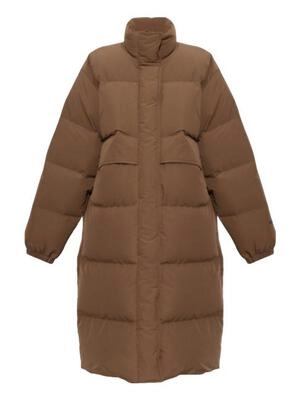 JIL SANDER Long Sleeved Padded Jacket - Green