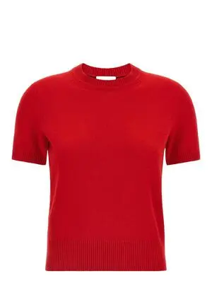 FERRAGAMO Gancini Cashmere Sweater - Red