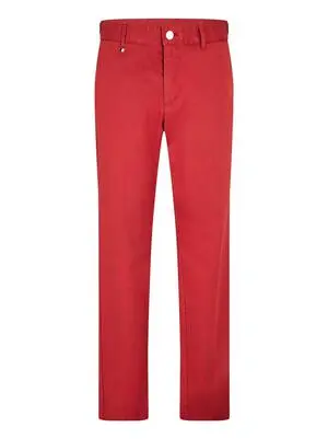 Hugo Boss Straight Leg Trousers - Red