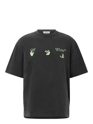 Off-White Loosefit Crewneck Tshirt - Black