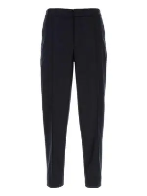 Zegna Zegna Wool Blend Tailored Pants Navy