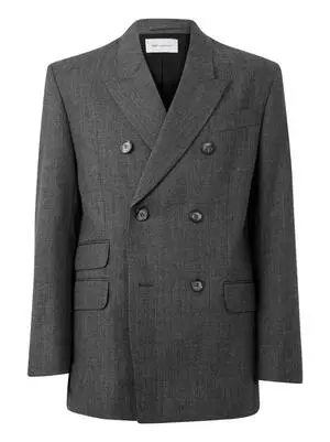 AMI Paris Loosefit Doublebreasted Blazer - Black