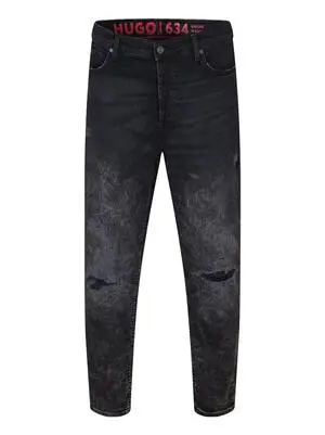 Hugo Boss Washed Denim Jeans - Grey