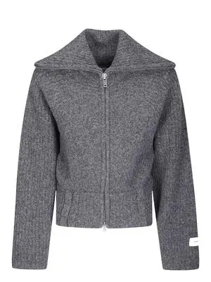 SAMSOE SAMSOE Samsoe Samsoe Cropped Knit Zip-Up Jacket