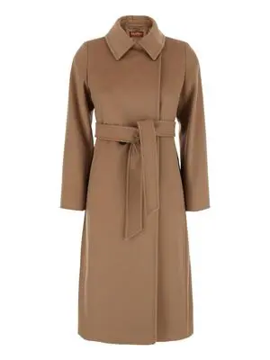 Max Mara Max Mara Belted Coat Beige