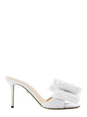 MACHMACH Mach & Mach Bow Detail High Heel Mules - No
