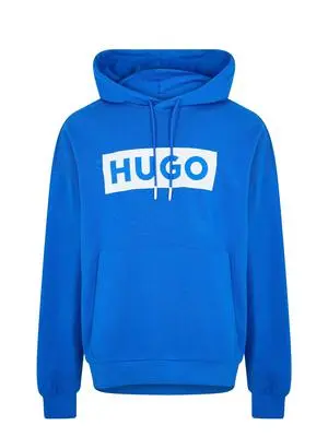 Hugo Boss Drawstring Hoodie - Blue