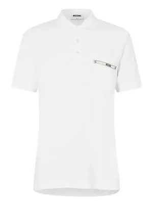 Moschino Shortsleeve Polo Shirt - White