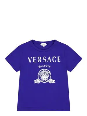 Versace Printed T-shirt - Blue