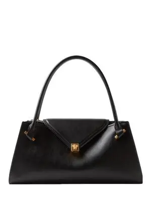 Versace Severine Leather Shoulder Bag - Black