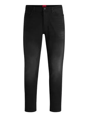 Hugo Boss Fadedwash Denim Jeans - Black