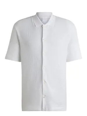 Hugo Boss Shortsleeve Knit Shirt - White