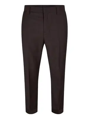 Versace Tailored Cuffed Trousers - Black