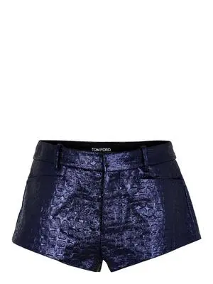 TOM FORD Crocodile Embossed Low-rise Shorts - No