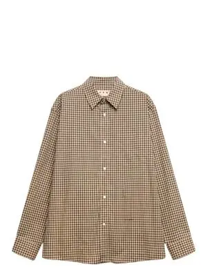 Marni Shirt With Micro-check - Beige