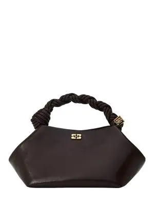 GANNI Ganni Twisted Handle Geometric Bag Black