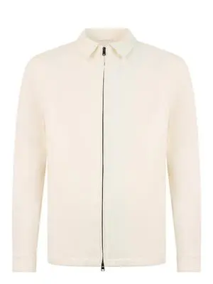 Herno HERNO Zip-Up Collared Jacket Ivory