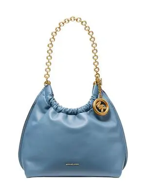 Michael Kors Small Bucket Bag With Chain Strap - Blue