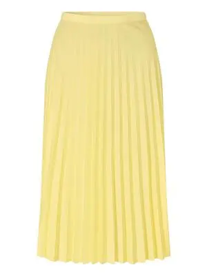 Lacoste Lacoste Midi Pleated Skirt Yellow