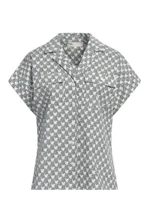 Tory Burch Short Sleeve Printed Shirt - Ivory