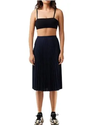Lacoste Midi Pleated Skirt - Blue