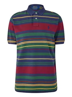 Polo Ralph Lauren Striped Shortsleeve Polo Shirt - Blue