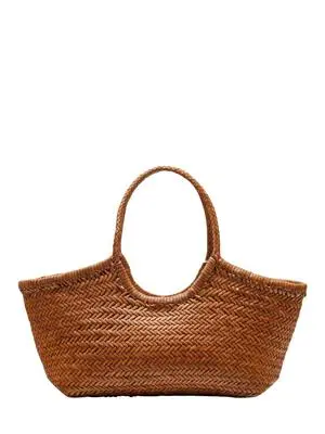 Dragon Diffusion Dragon Diffusion Handwoven Leather Tote Bag Brown