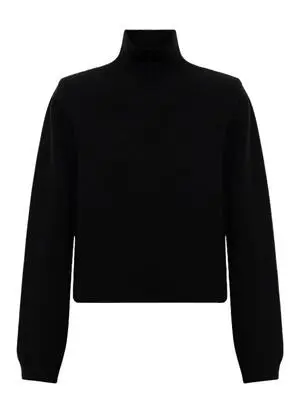RÓHE Long-sleeved Wool Turtleneck Sweater - Black