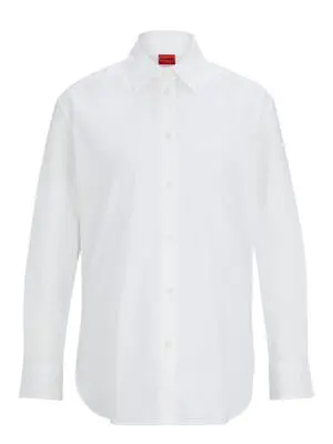 Hugo Boss Cotton Long Sleeve Shirt - White