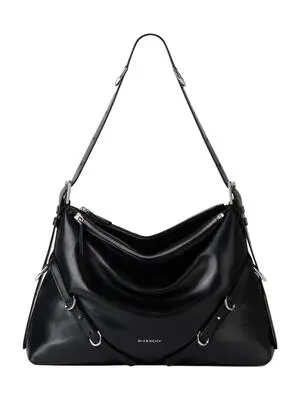 Givenchy Medium Voyou Bomber Bag In Nappa Leather - Black