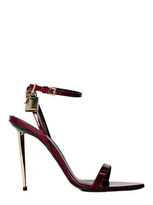 TOM FORD Padlock High Heel Sandals - Black