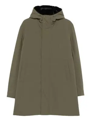 Herno Hooded Faux-fur Trimmed Jacket - Khaki Green