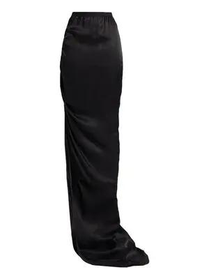 RICK OWENS Rick Owens Satin Midi Skirt